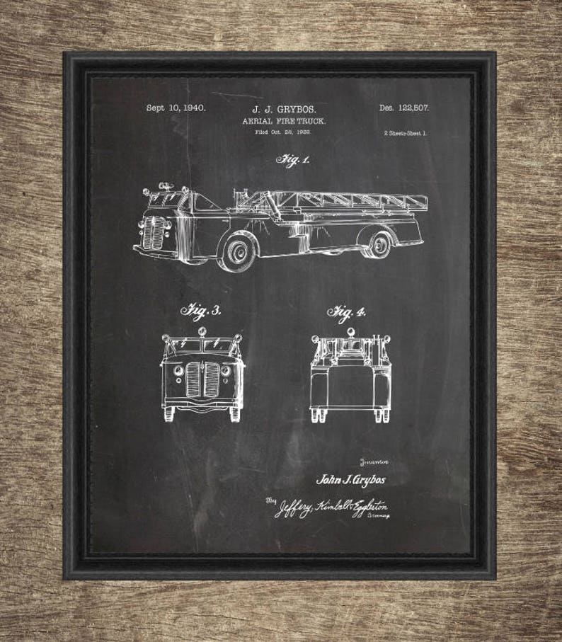 Firefighter Decor Set of 6 Posters Firefighter Set of 6 - Etsy