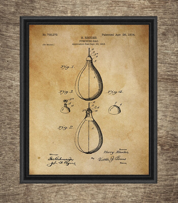 Vintage Boxing Poster Boxing Gloves Boxing Punch Bag Boxer | Etsy