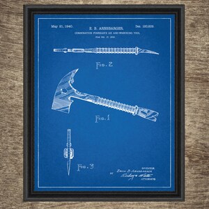 Firefighter Blueprint Patents | Fireman Set of 6 Blueprints | Fireman ...