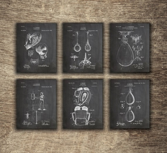 Boxing Poster Boxing Gloves Boxing Wall Decor Punching Bag | Etsy