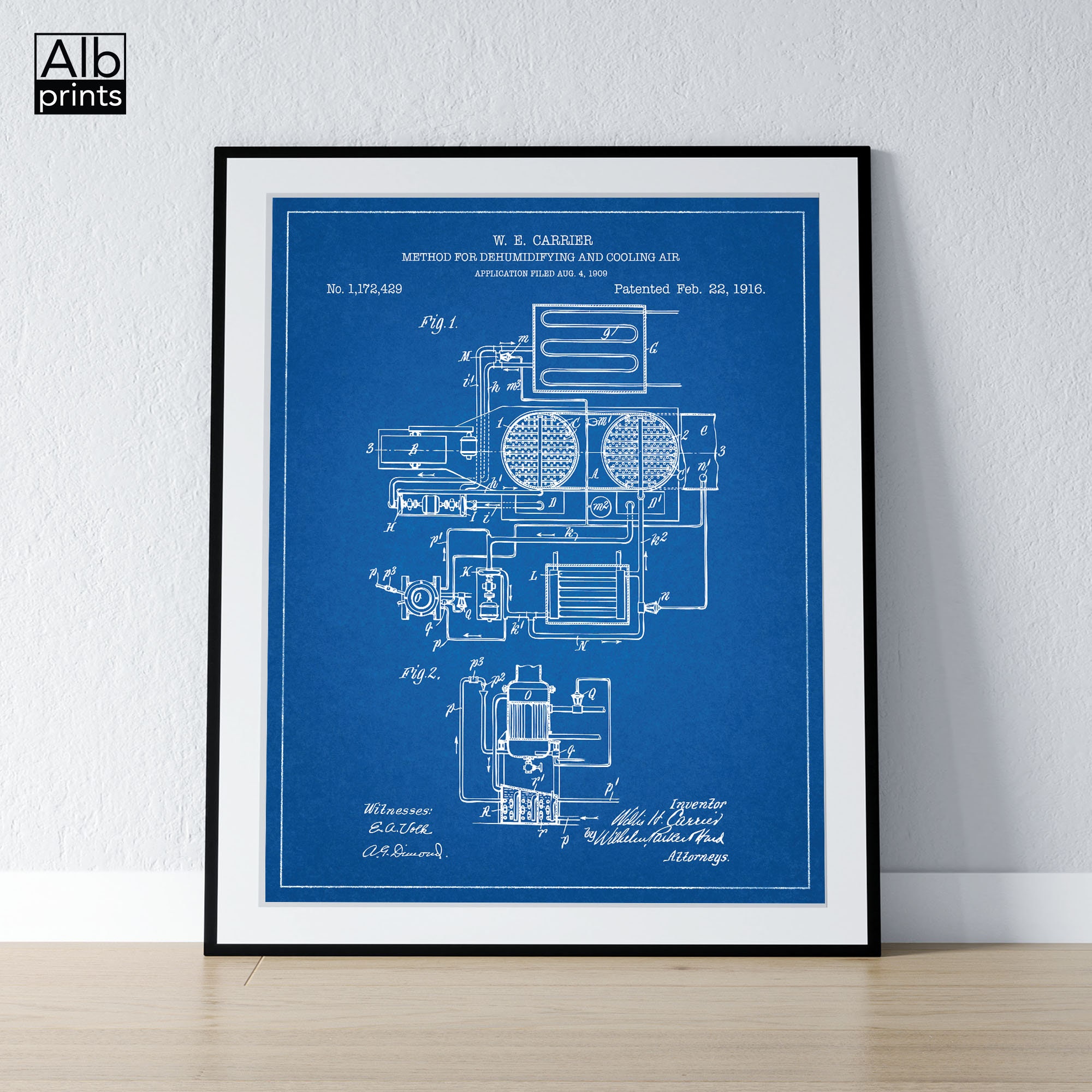 Air Conditioning Patent Printable Air Conditioner Blueprint - Etsy