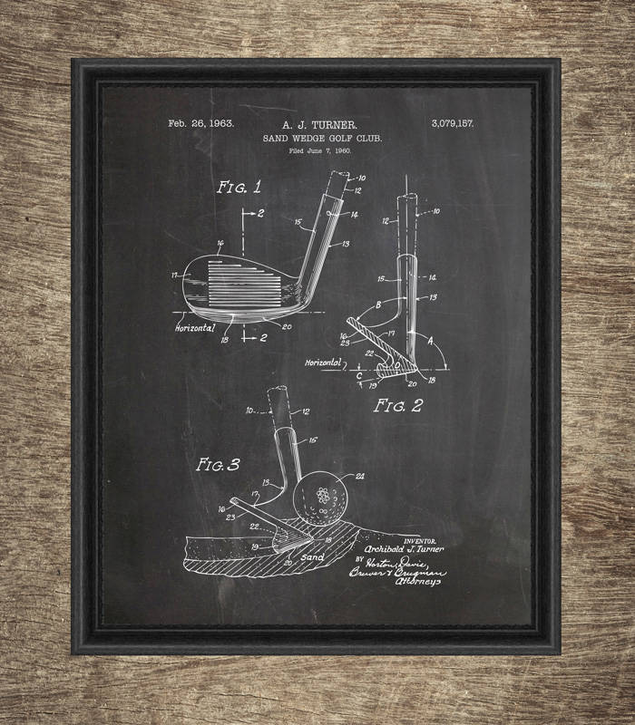 Golf Patent Print Golf Set of 6 Prints Golf Club Print | Etsy