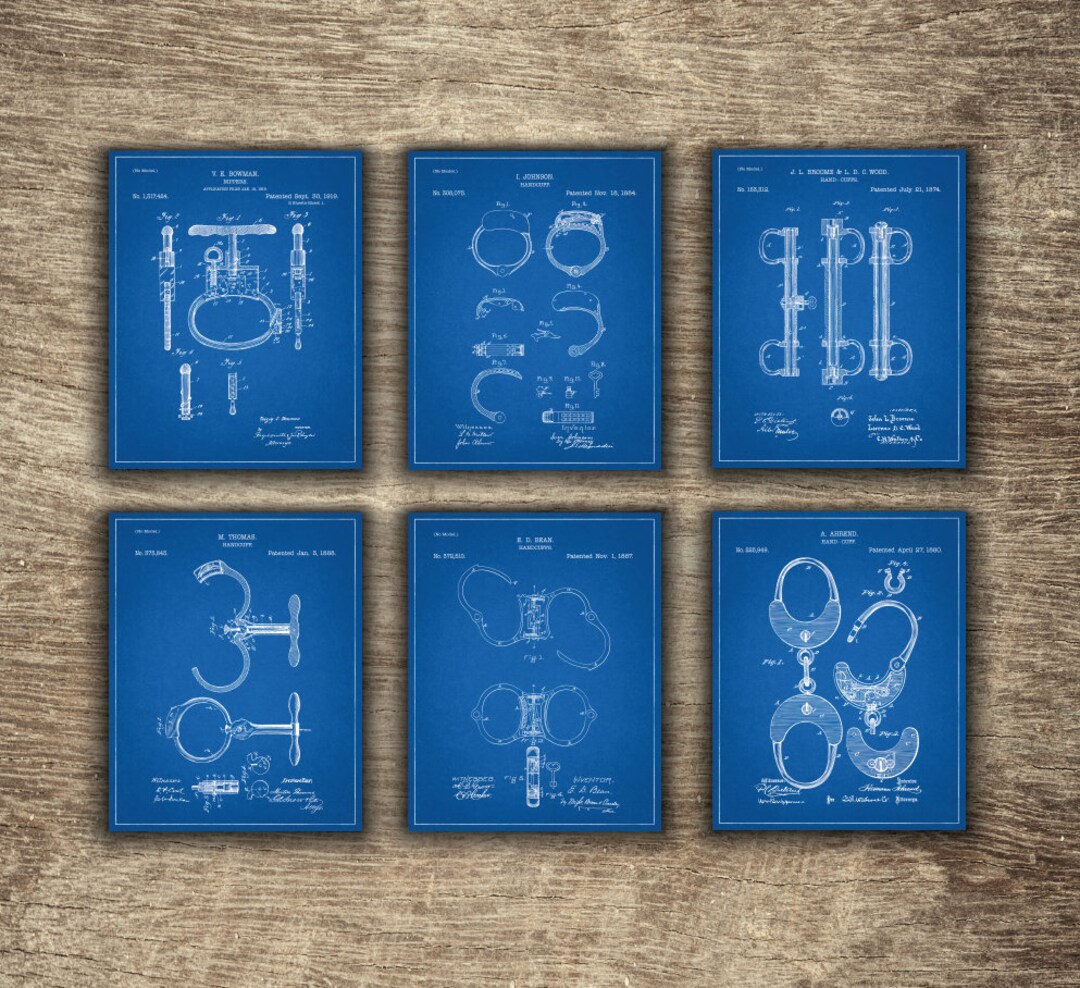 Nippers Patent, Hand Cuffs Patent, Nippers Blueprint, Hand Cuffs ...