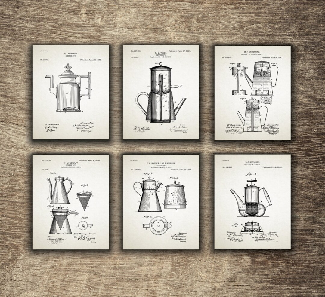 Vintage Coffee Pot Poster, Retro Coffee Decor, Vintage Coffee Shop ...