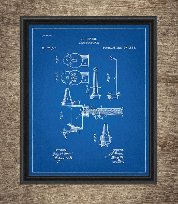 Otolaryngologist Set of 6 Blueprints Auriscope Medical | Etsy