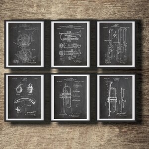 Brass Instrument Patent, Brass Instrument Decor, Brass Instrument ...