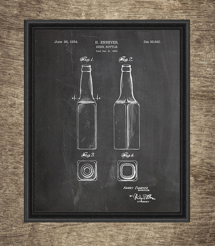 Beer Patent Set of 6 Prints Beer Poster Beer Printable Art | Etsy