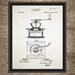 Coffee Patent Set of 6 Prints, Coffee Wall Decor, Coffee Grinder ...