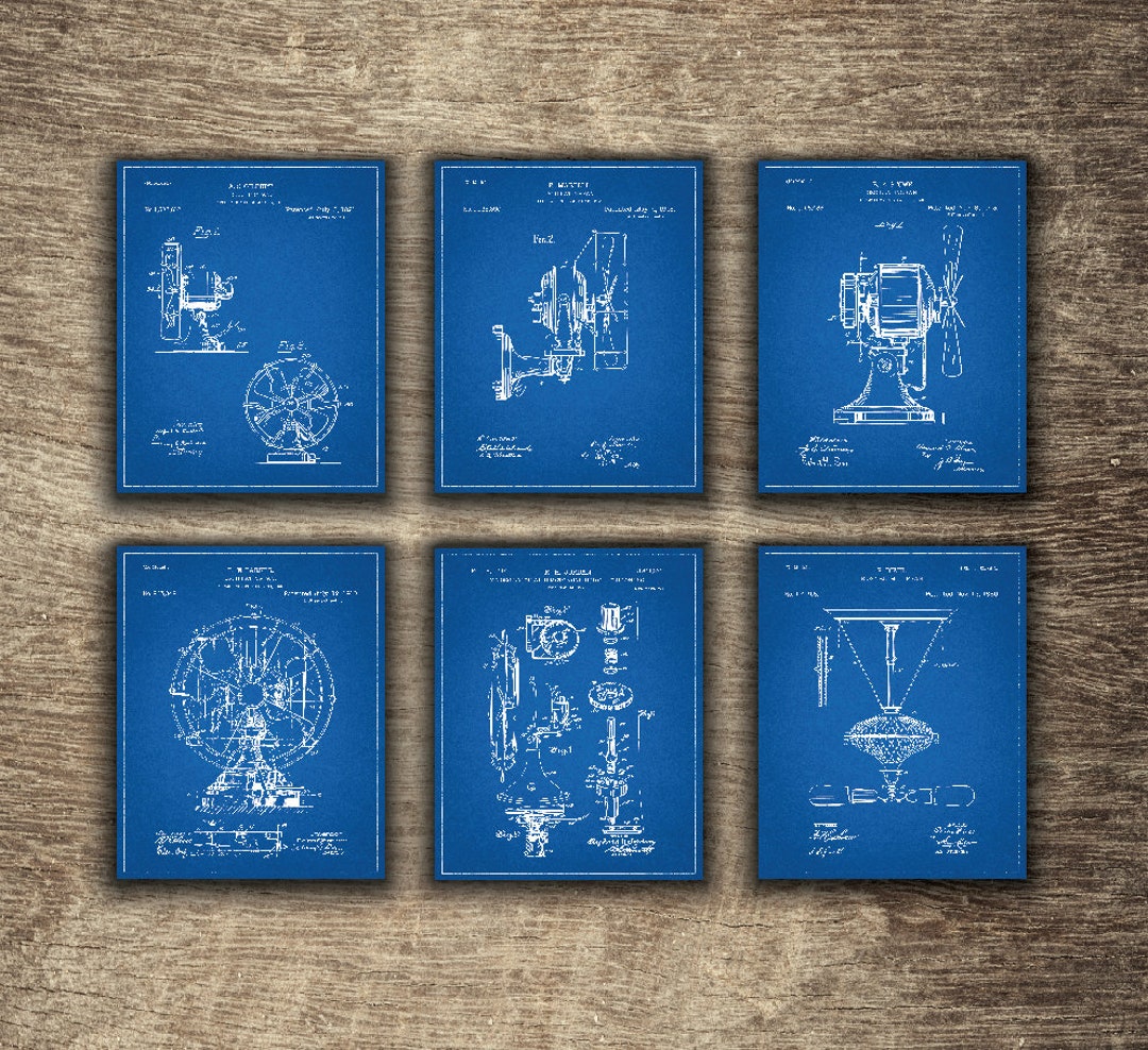 Fan Blueprint Poster, Blueprint Wall Decor, Blueprint Art, Blueprint ...
