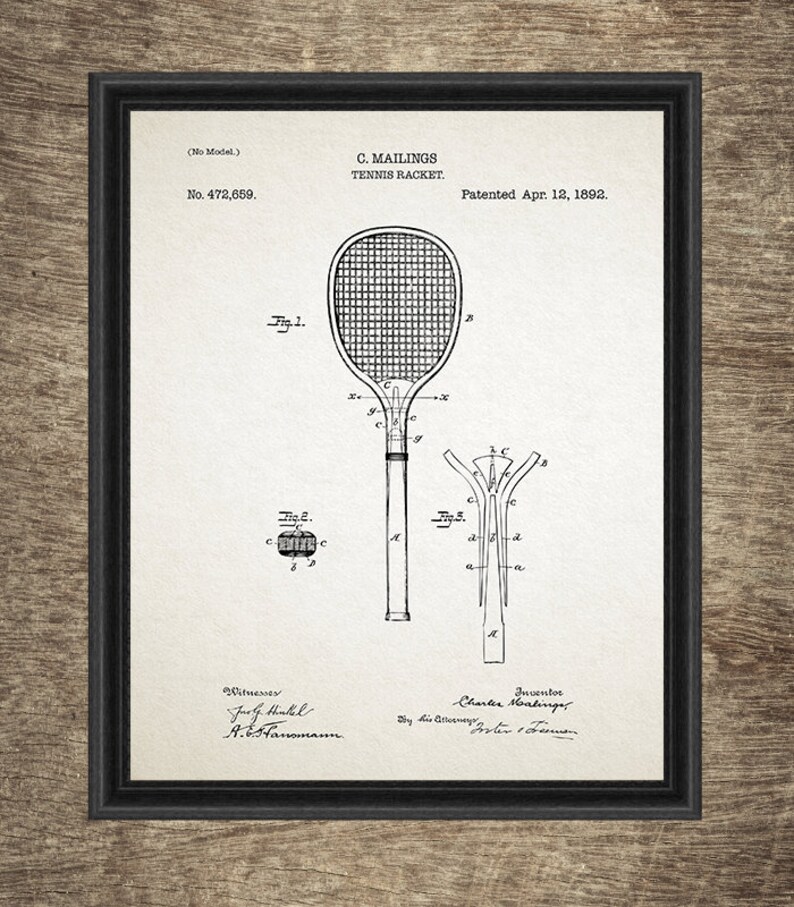 Tennis Wall Decor Tennis Printable Tennis Racket Print - Etsy