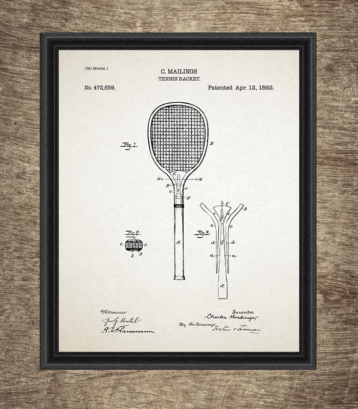 Tennis Wall Decor Tennis Printable Tennis Racket Print - Etsy