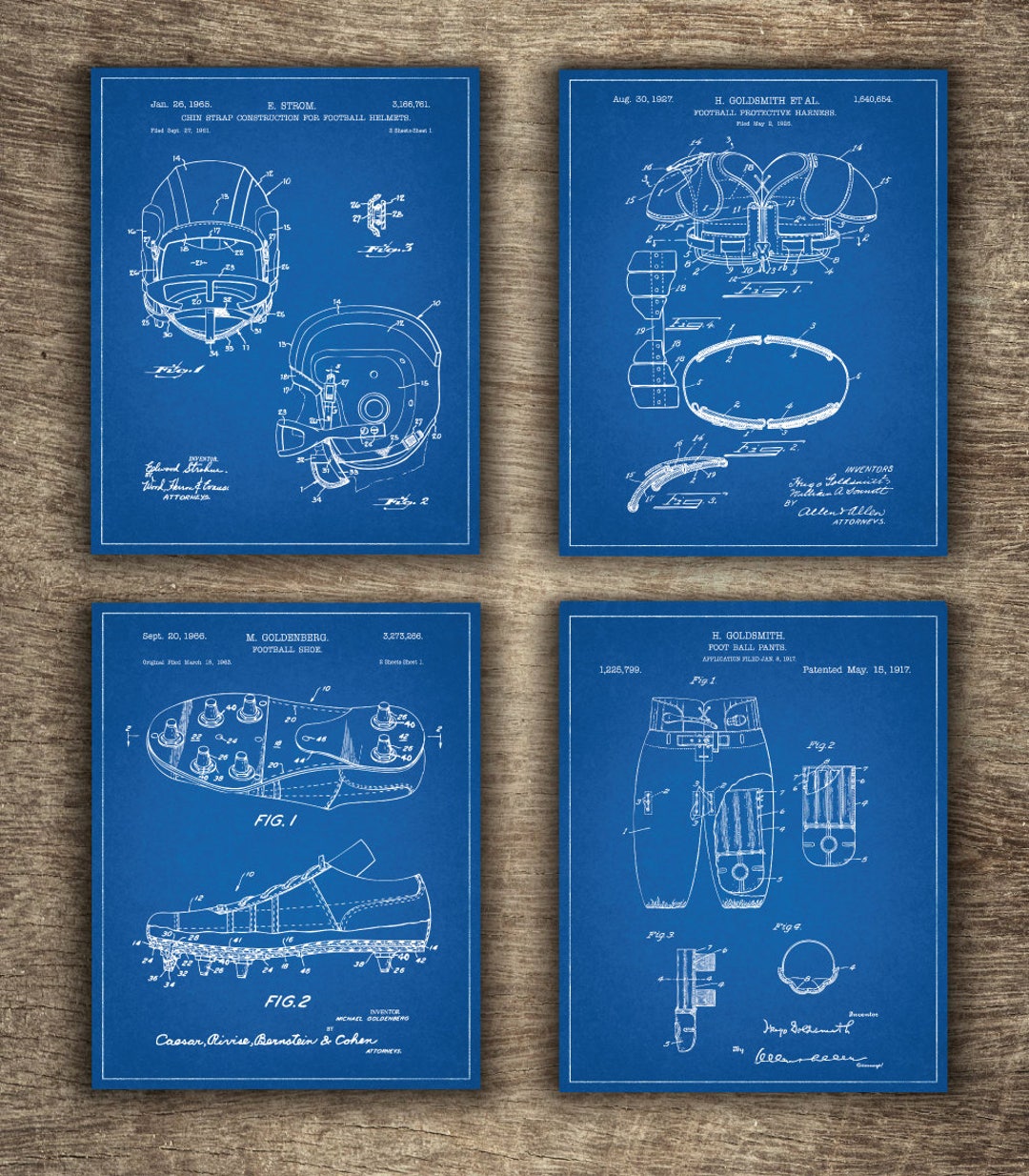 Fußball-Trainer Geschenk Blueprint 4er Patente, Fußball-Trainer ...