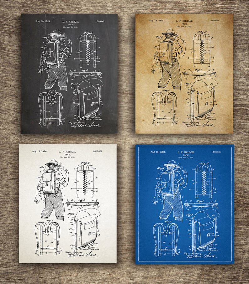 Printable Boy Scout Bag Print Bag Pack Print Scout Gift - Etsy