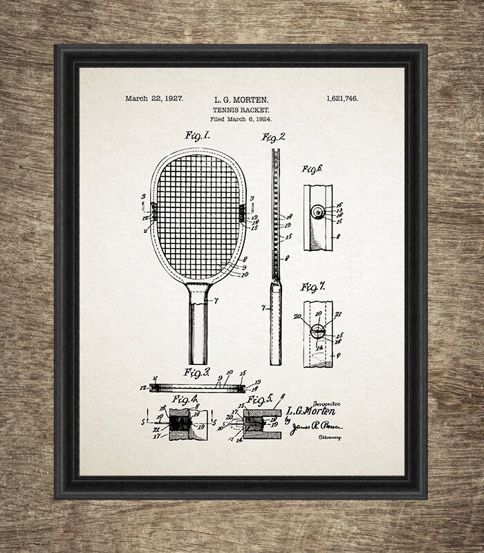 Tennis Wall Decor Tennis Printable Tennis Racket Print - Etsy