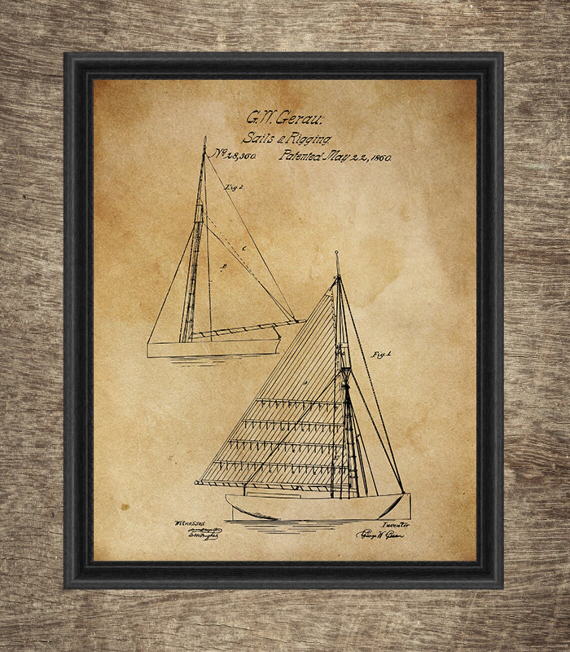 Vintage Nautical Decor Set of 6 Designs Vintage Nautical Art | Etsy