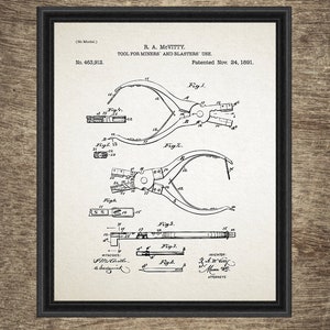 Mining Set of 6 Prints, Mining Wall Decor, Mining Pick, Mining ...