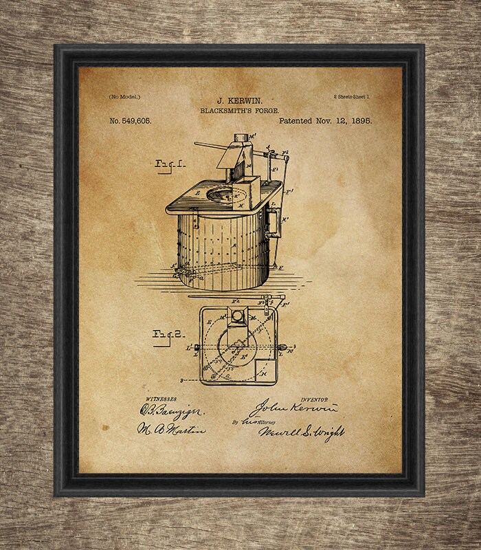 Metal Worker Printables Metallurgy Art Blacksmith Wall | Etsy