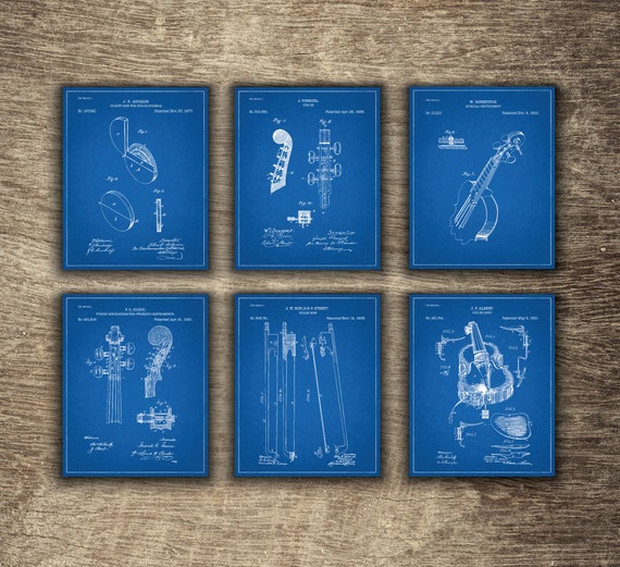 Music Blueprints Vintage Blueprints Blueprint Patent - Etsy