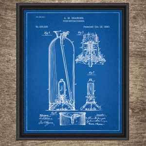 Firefighter Blueprint Patents | Fireman Set of 6 Blueprints | Fireman ...