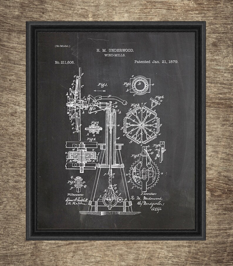 Windmill Set of 6 Posters Farmhouse Decor Windmill Wall - Etsy