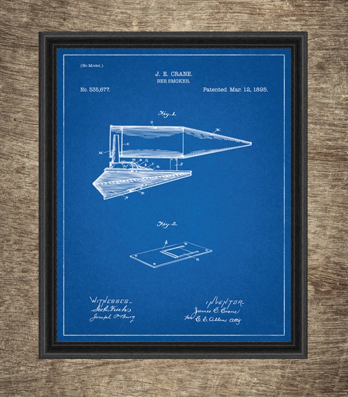 Beehive Blueprint Beehive Wall Decor Bee Decor Beekeeper | Etsy
