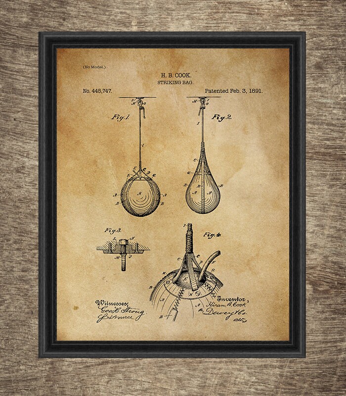 Vintage Boxing Poster Boxing Gloves Boxing Punch Bag Boxer | Etsy