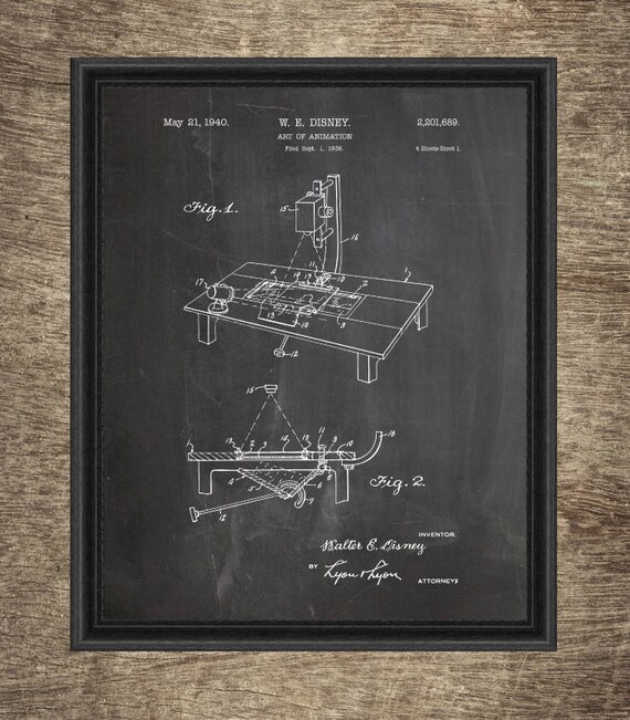 Art of Animation Patent Animation Poster Animation Prints - Etsy Singapore