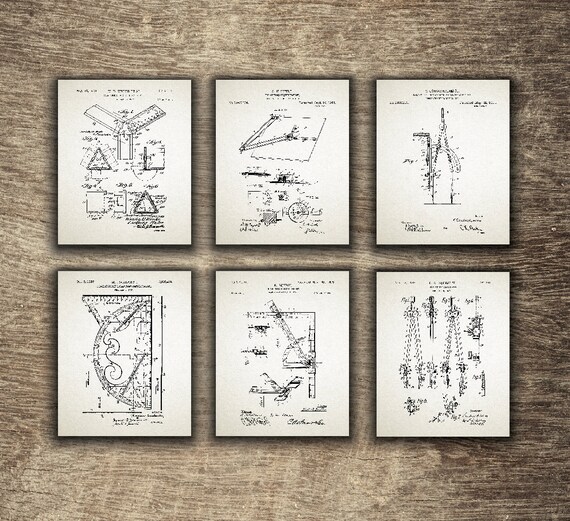 Engineer Gift Idea Constructor Poster Architect Patent | Etsy