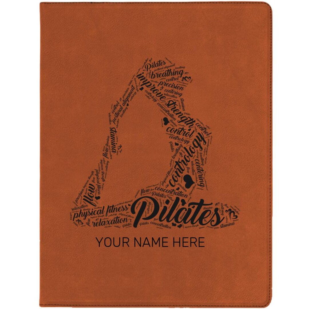 Customized Pilates Portfolio Personalized Pilates Leather - Etsy