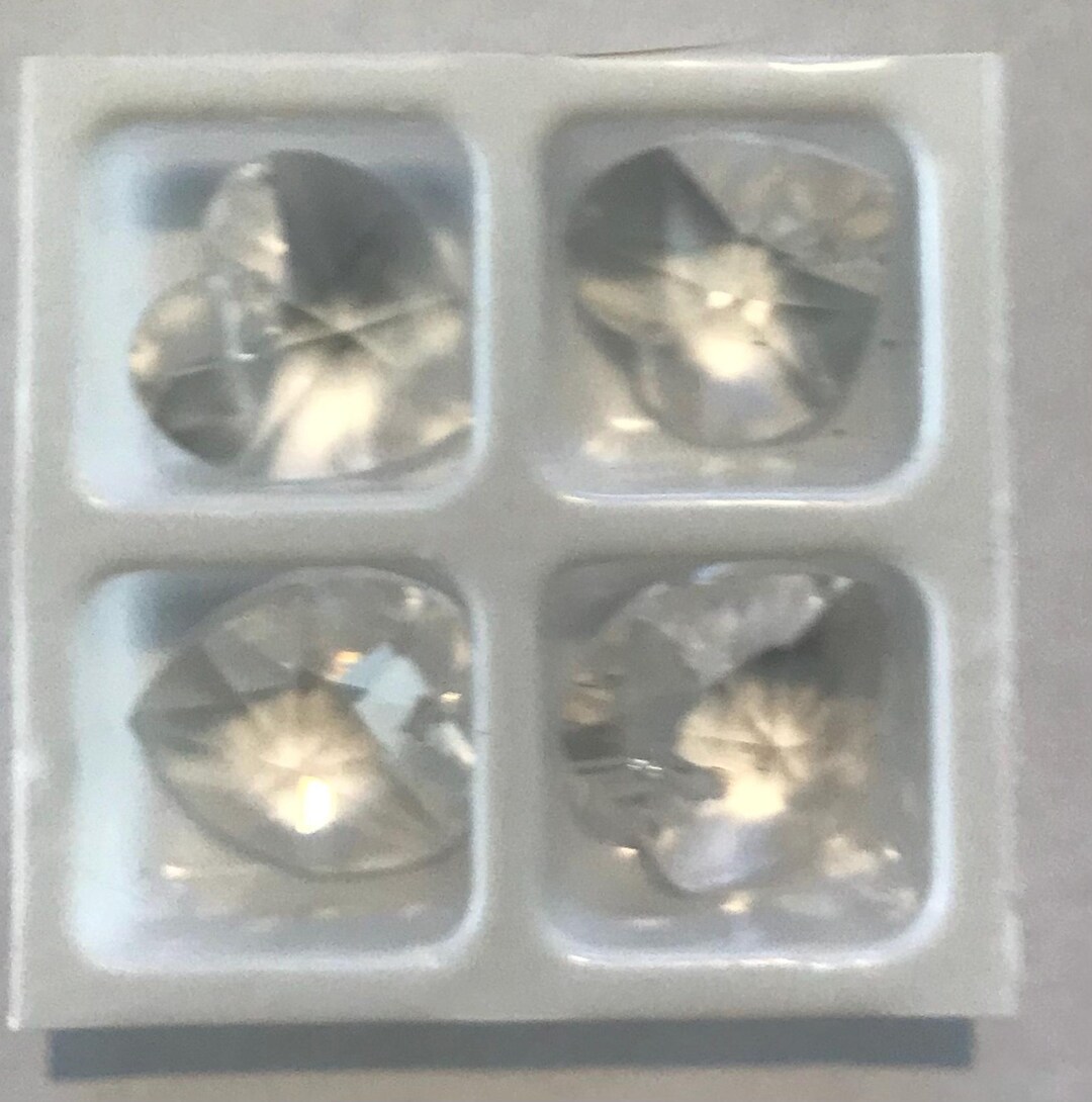 Set of 4-14mm Swarovski Clear Crystal Heart Prisms - Etsy