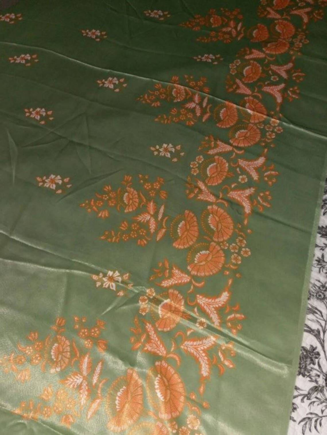 100% Silk Hand Painted Batik Fabric Yardage From Bali - 3 Pieces ...