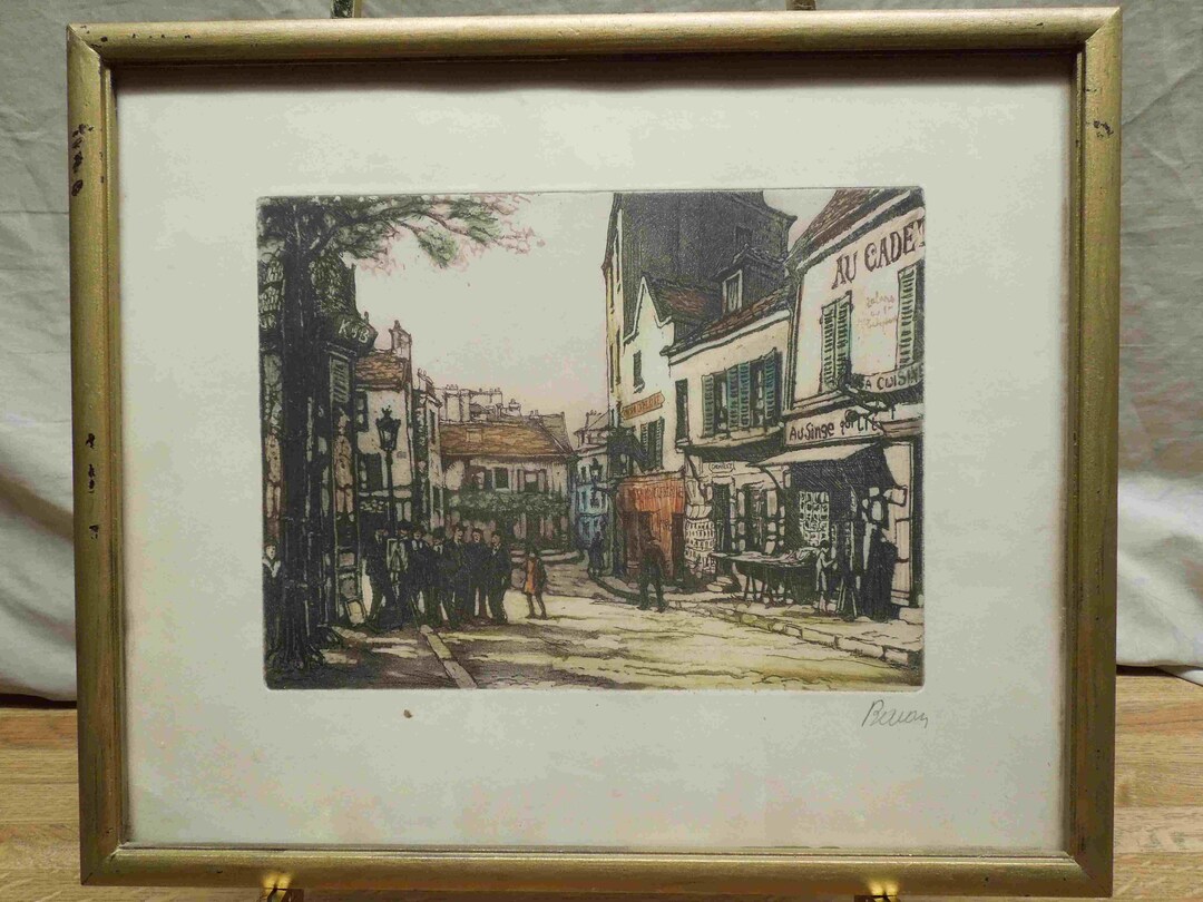 Marcel Julien Baron (france, 1872-1956) Colored Etching Hand Signed - Etsy
