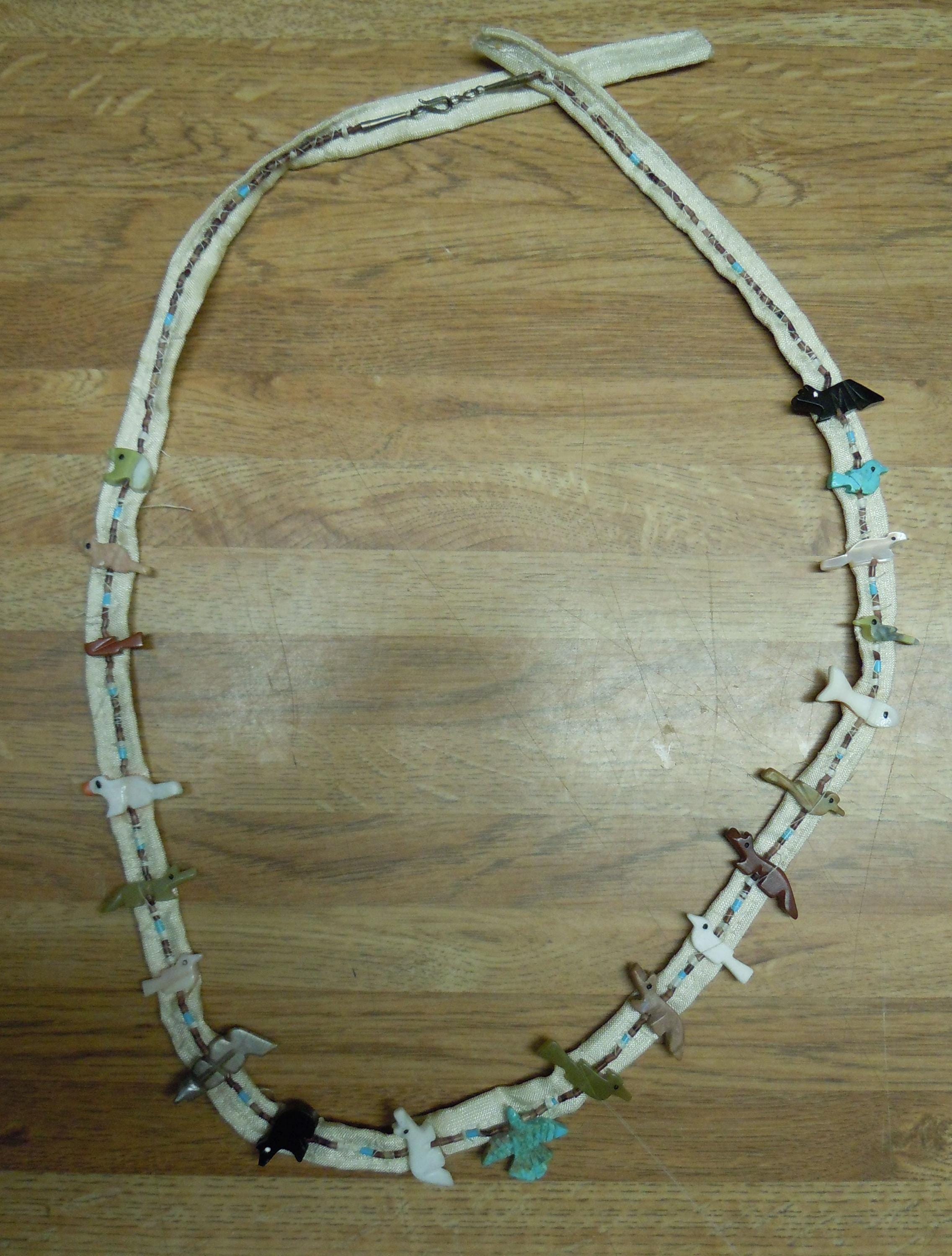 Vintage Native American Zuni Fetish Necklace Etsy