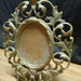 Victorian Cast Brass Oval Picture Frame Ornate French Style With Glass ...