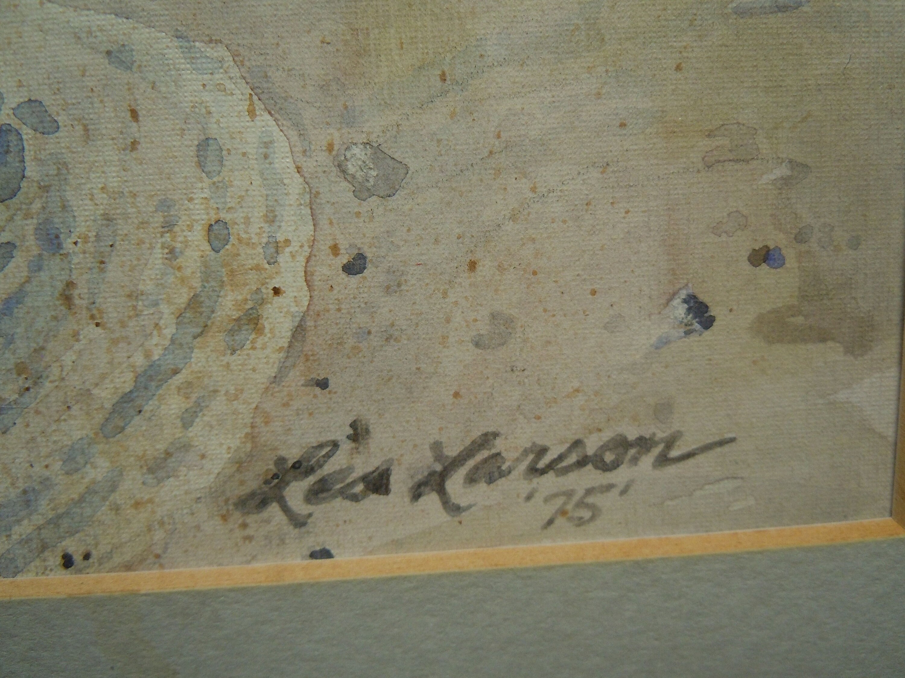 Les Larson Listed California Artist Original Watercolor - Etsy