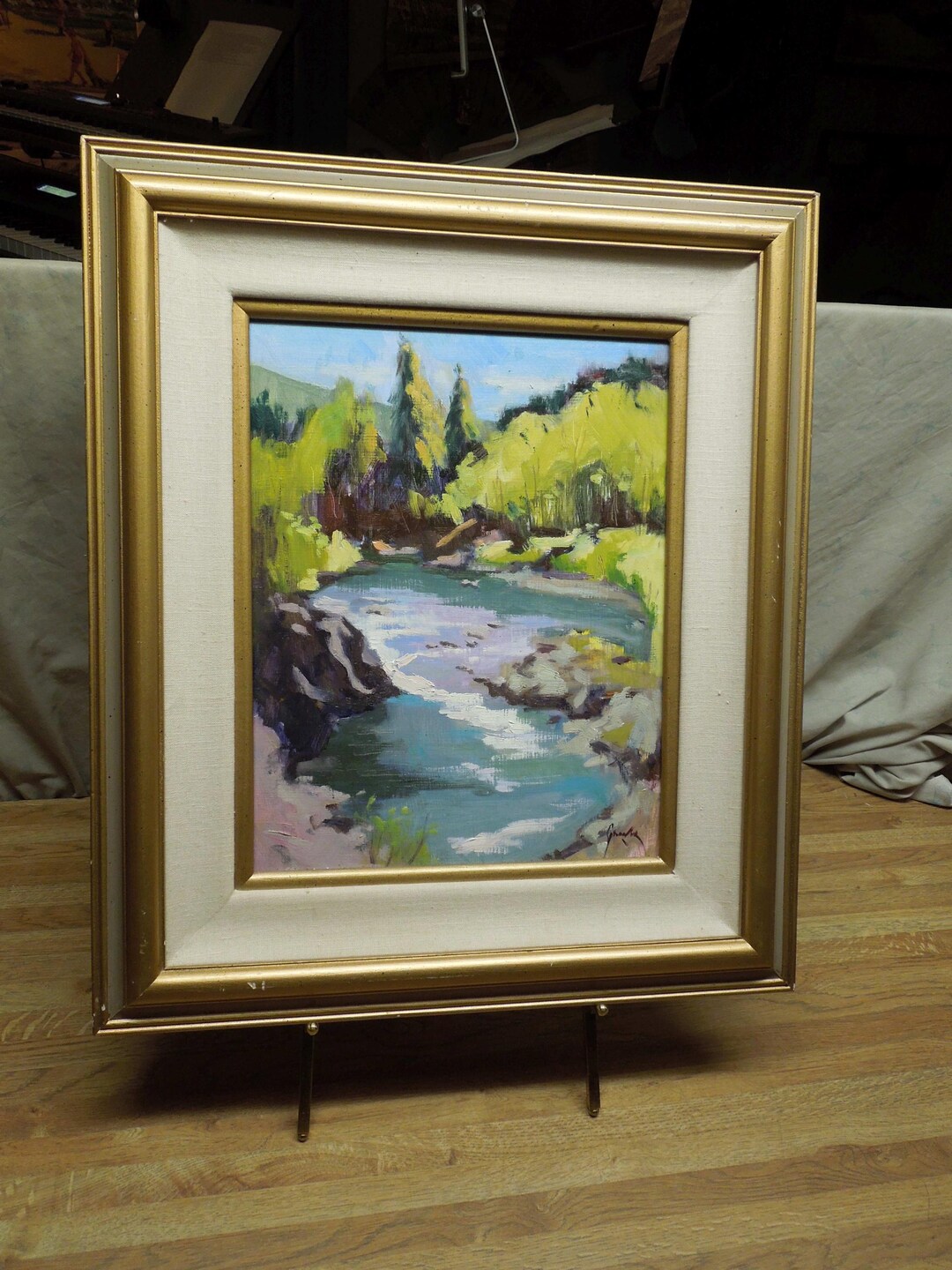 Listed California Artist Susan F Greaves (1944 - ?) Plein Air Painting ...