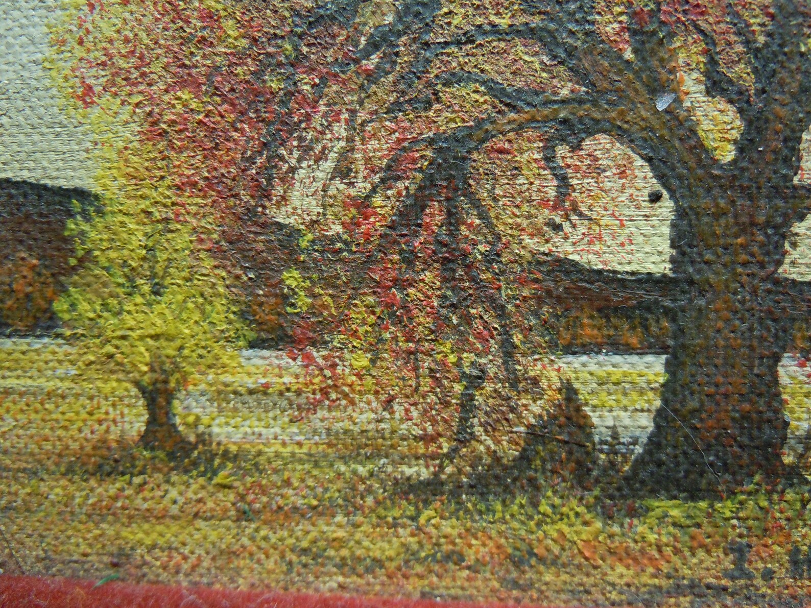 Vintage Mini Oil Painting 1960 1970s Signed Hinkle Oil on Card - Etsy
