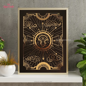 FFXIV FF14 Poster Azem, Final Fantasy XIV Gold Foil Poster Final ...