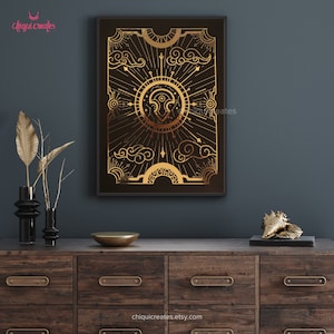 FFXIV FF14 Poster Azem, Final Fantasy XIV Gold Foil Poster Final ...