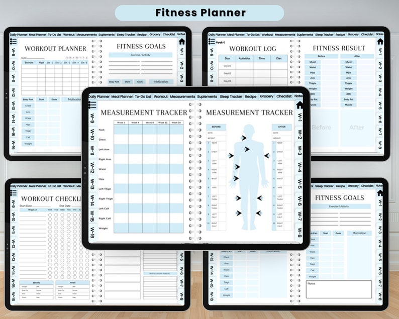 Bodybuilding Competition Contest Prep Digital Planner, Bikini ...
