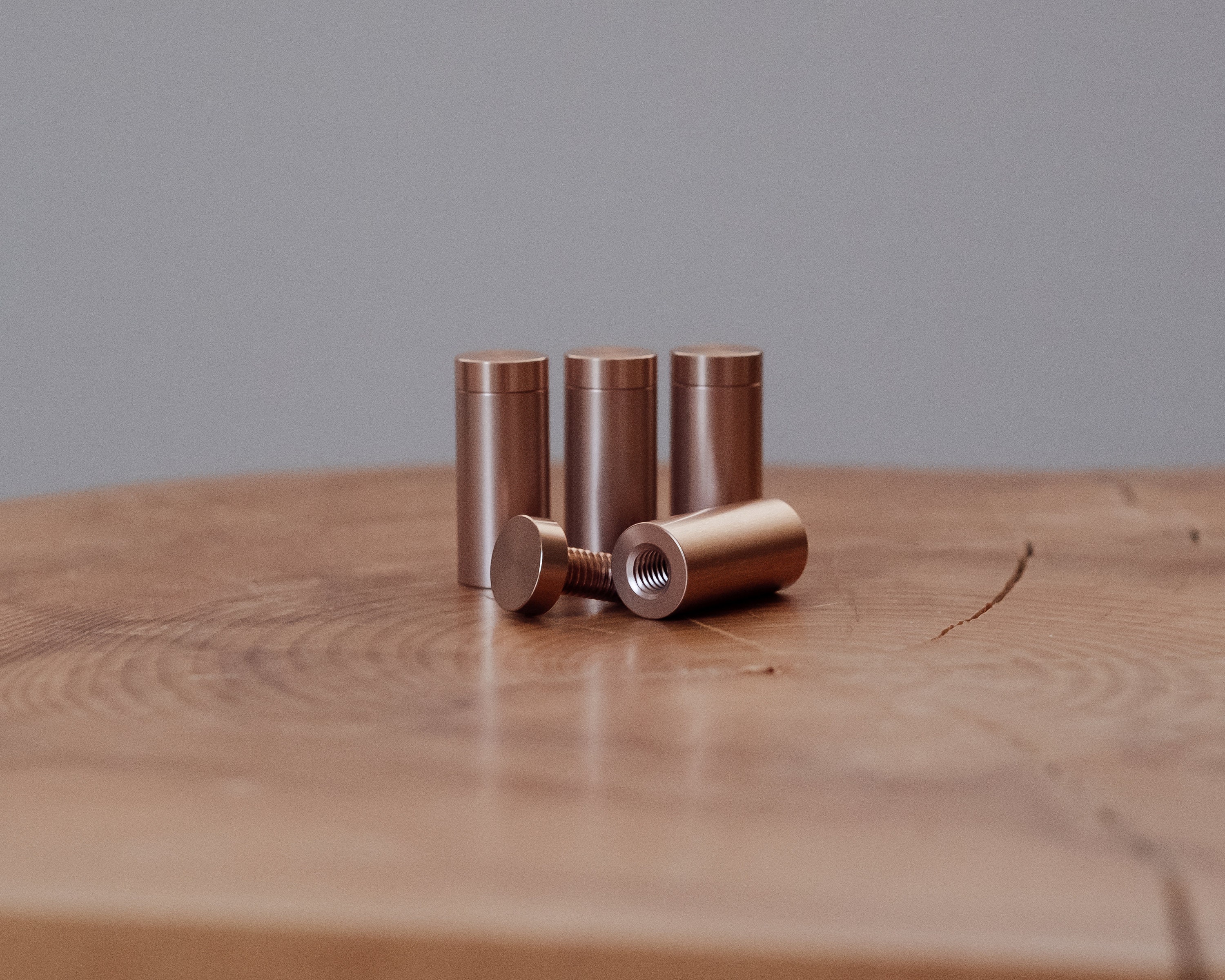 4 Individual Rose Gold Standoff Bolt Set - Etsy