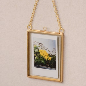 Mini Vertical Brass Hanging Frame Wallet Photo 2.5x3.5 Ornament - Etsy