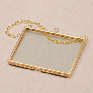 Mini Horizontal Brass Hanging Frame Wallet Photo 2.5x3.5 Ornament - Etsy