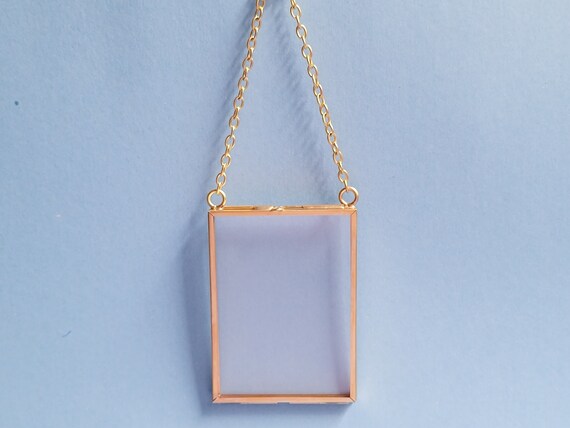 Mini Vertical Brass Hanging Frame Wallet Photo 2.5x3.5 | Etsy