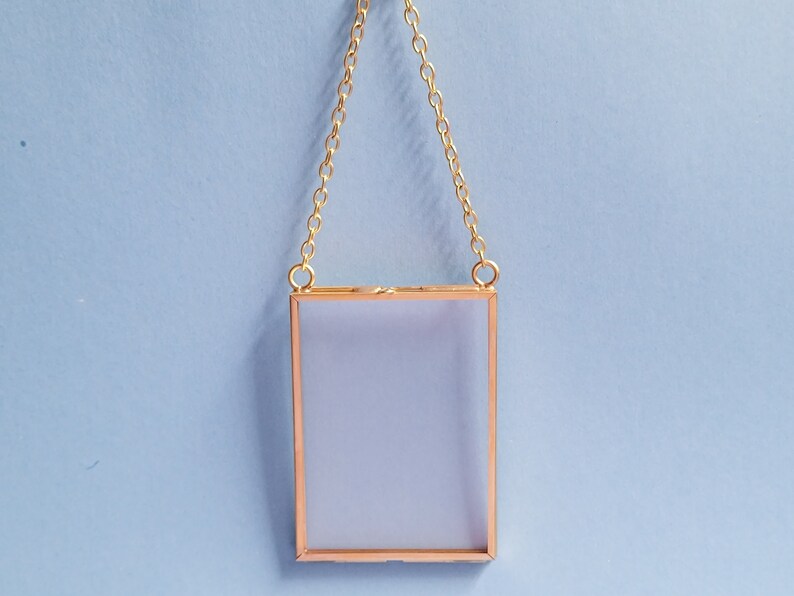 Mini Vertical Brass Hanging Frame Wallet Photo 2.5x3.5 | Etsy