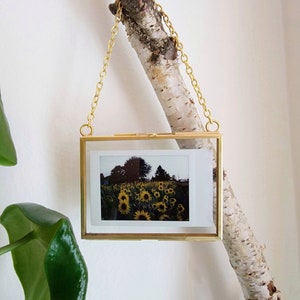 Mini Horizontal Brass Hanging Frame Wallet Photo 2.5x3.5 - Etsy