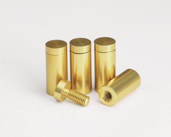 4 Individual Gold Standoff Bolt Set | Etsy