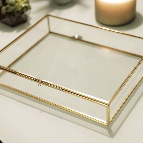 GOLD Glass Box 8x10 Photo Box Proof Print Packaging | Etsy