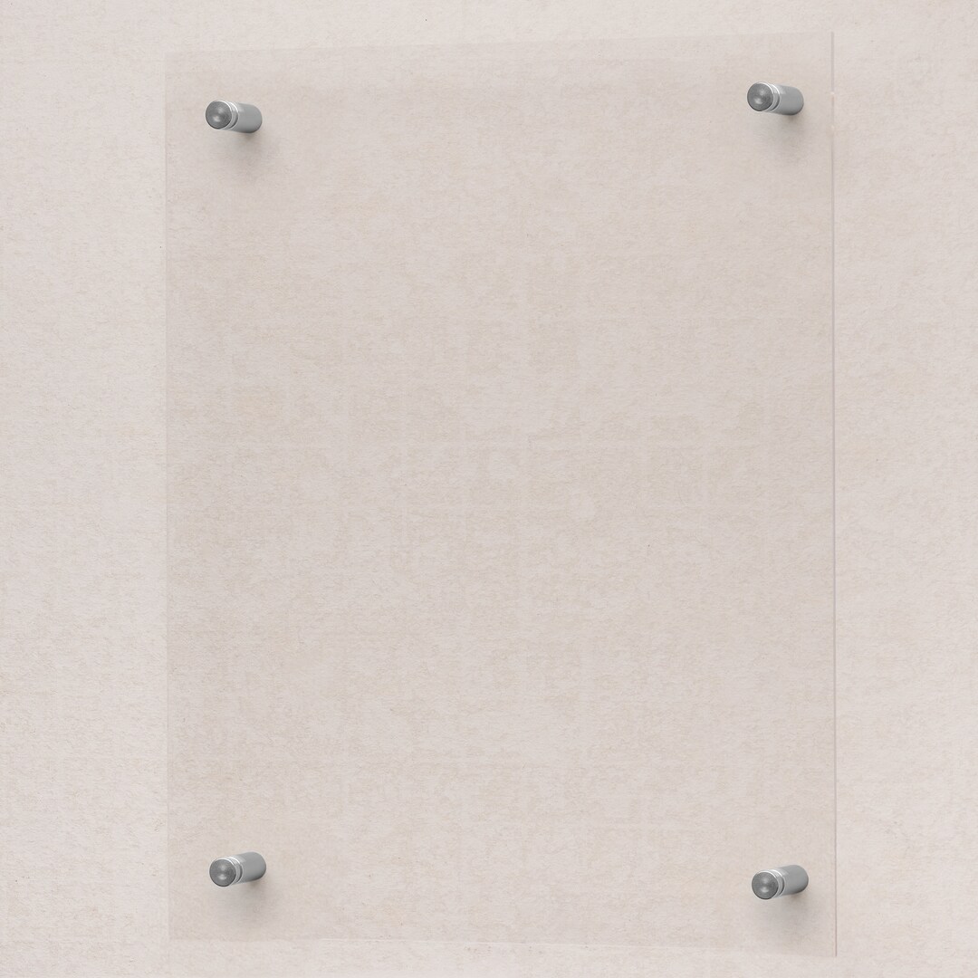 Silver A4 Letter 8.5x11 Acrylic Float Frame - Etsy