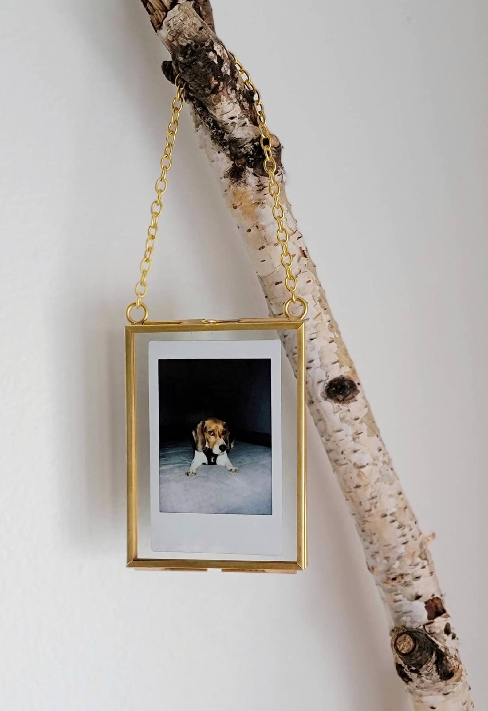 Mini Vertical Brass Hanging Frame Wallet Photo 2.5x3.5 | Etsy